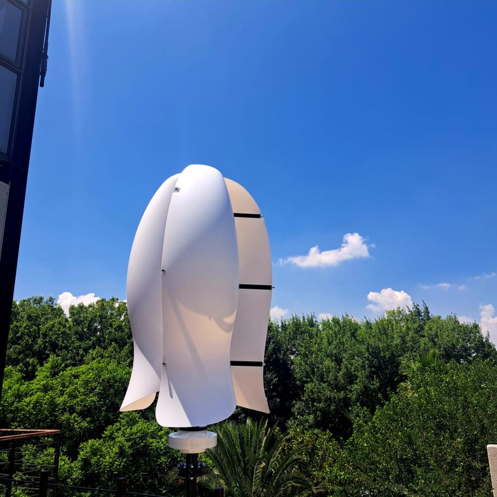 Wind Turbine Vertical 5 Blade 500W 48V with MPPT Controller - DNEA ...